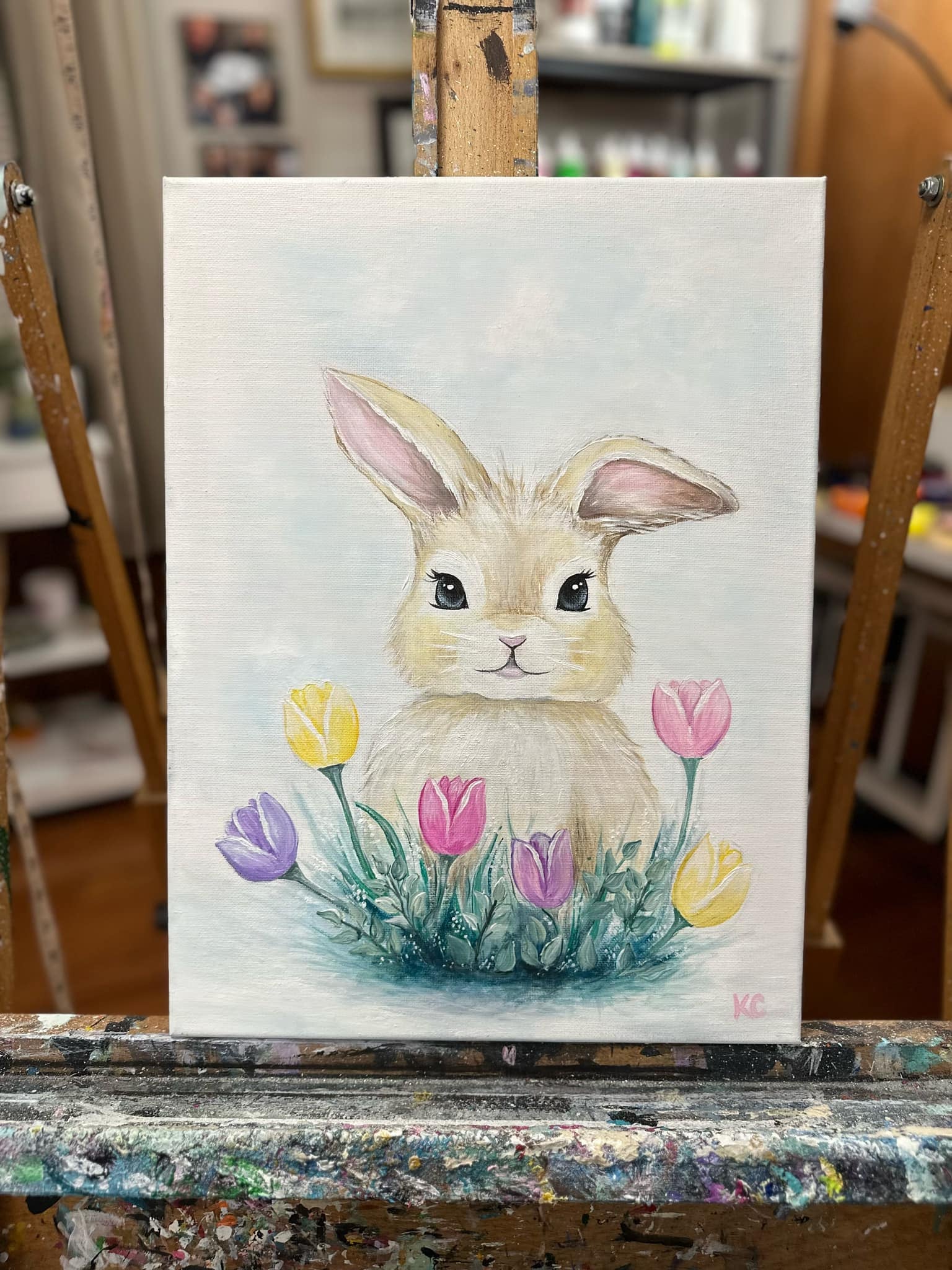 Spring Bunny Painting Class, Sat., March 9th, 1:00-3:30 | Casey K ...