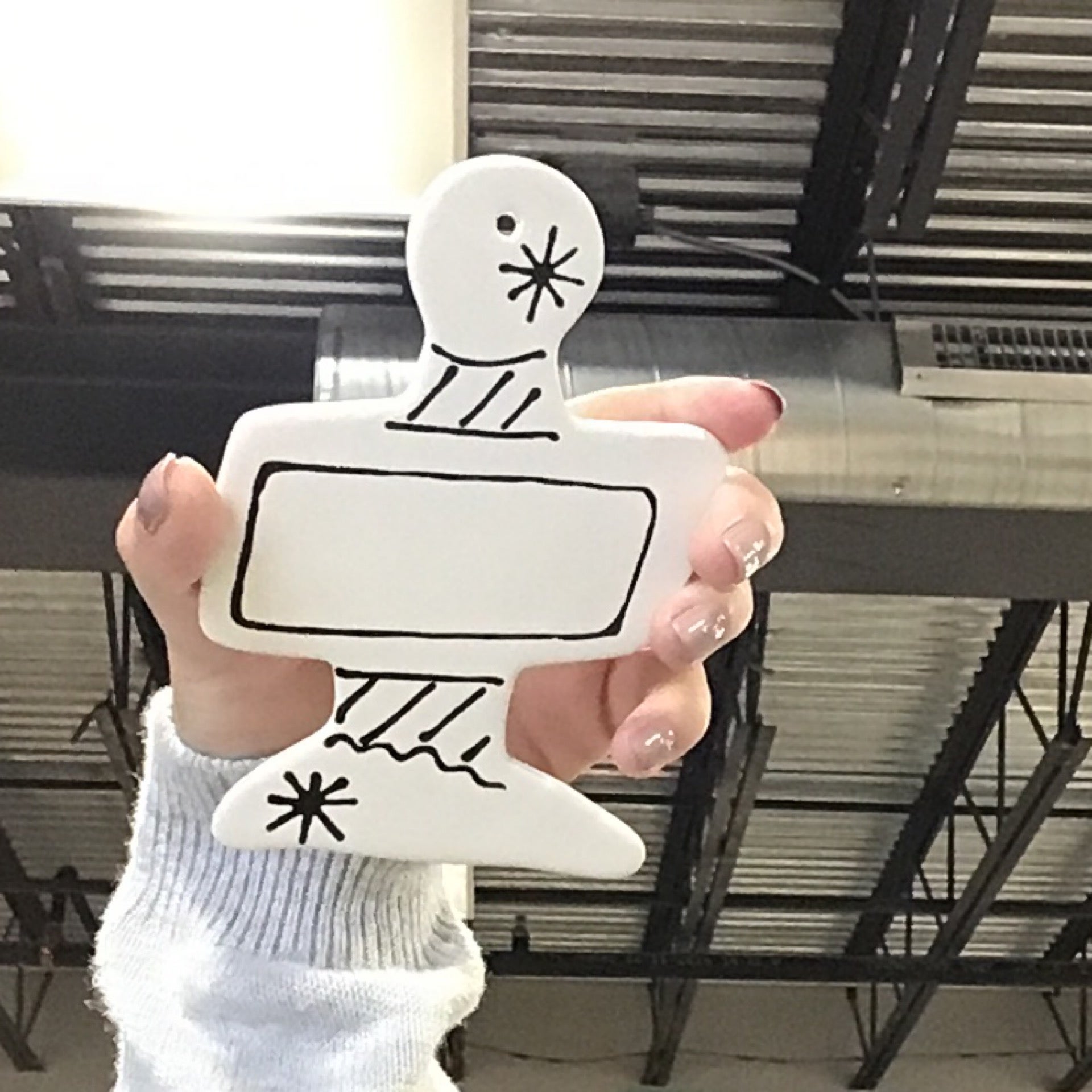 Hand Detailed North Pole Sign Ornament | Casey K. Creations